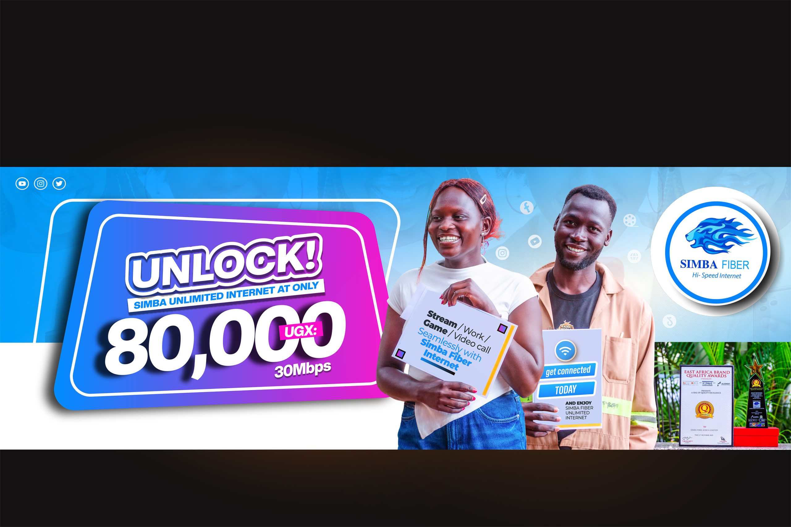 Uganda's Fastest Fiber Optic Internet - Simba Fiber Uganda